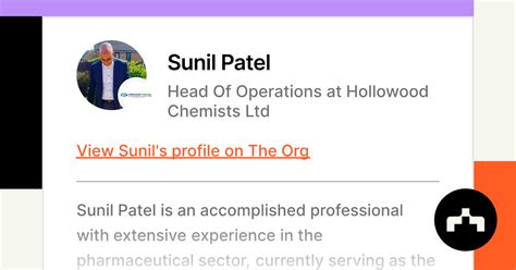 Sunil Patel Head Of Operations At Hollowood Chemists Ltd The Org