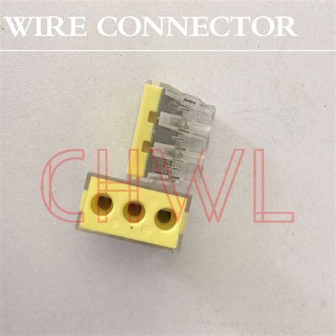 Aliexpress Com Buy 25pcs Lot PCT 103 Push Wire Connecting Terminal 3 Pin Conductor Wire