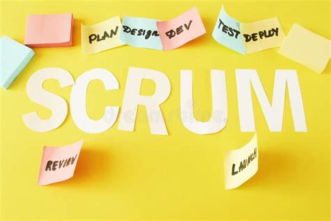 Software Scrum Agile Board With Paper Task Agile Software Development