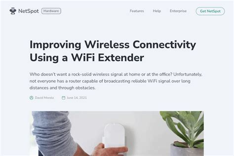 Improving Wireless Connectivity Using A WiFi Extender David Morelo