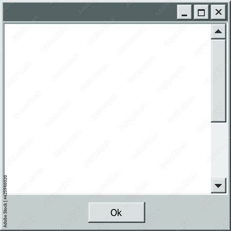 Window Interface Flat Style Vector Illustration Opened Browser Window Template Design For Web
