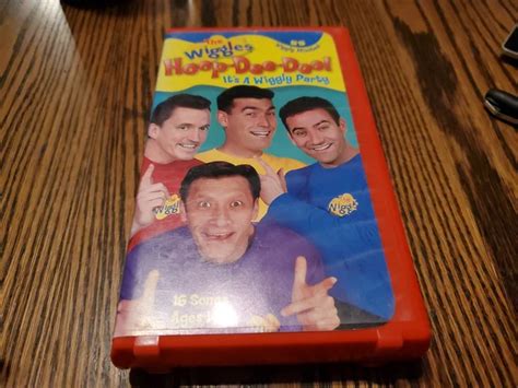 The Wiggles Hoop Dee Doo Its A Wiggly Party Vhs Video Tape 16 Songs