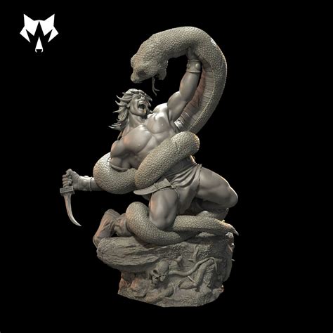 🐍 Conan Vs Set Statue Version・ 3d File For 3d Printing・cults