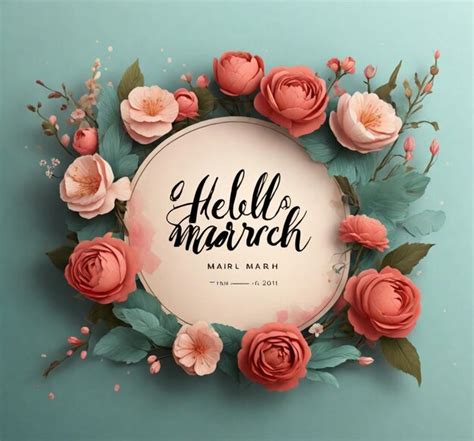 Premium Photo Hello March