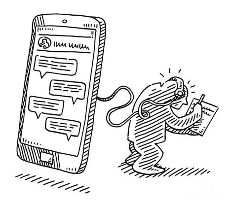 Wiretapping Cyber Crime Concept Drawing Drawing By Frank Ramspott Pixels