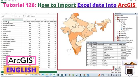 How To Import Excel Data Into Arcgis Youtube