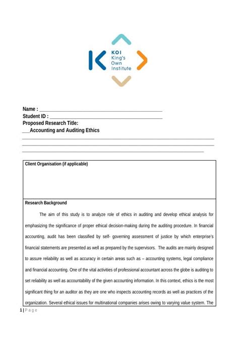 Role Of Ethics In Auditing An Ethical Analysis