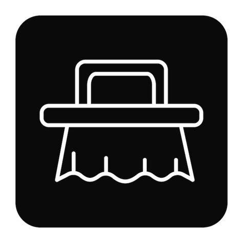 Cleaning Brush Vector Illustration Premium Vector