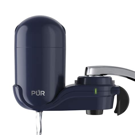 Pur Plus Faucet Mount Water Filtration System Vertical Indigo Fm2800n