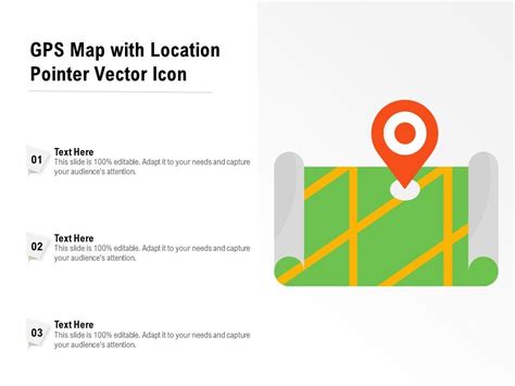 GPS Map With Location Pointer Vector Icon Ppt PowerPoint Presentation File Objects PDF