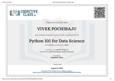 Vivek Pochiraju On Linkedin Datascience Python Ibm Cognitiveclass Machinelearning Ai
