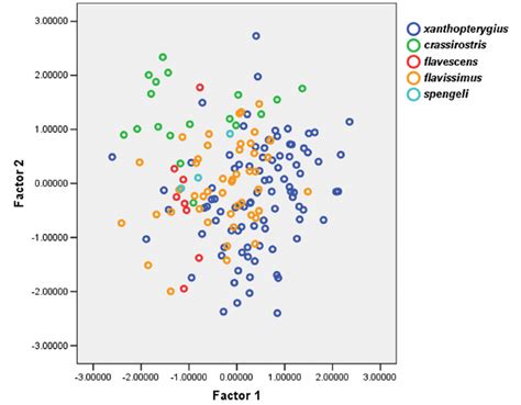 Principal Components Analysis Showing The Distribution In The