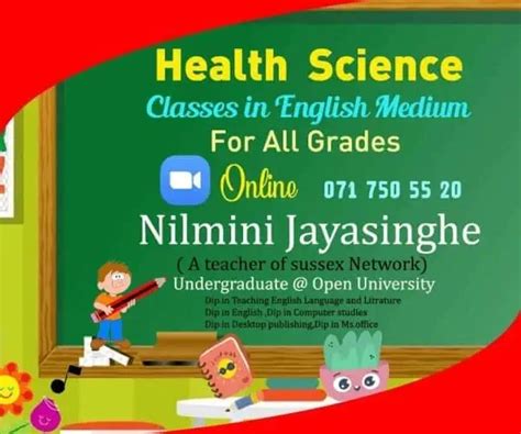 English Medium Online Classes Nilmini Jayasinghe