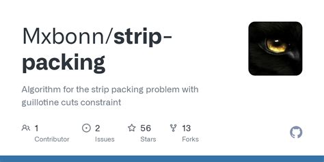 Github Mxbonnstrip Packing Algorithm For The Strip Packing Problem With Guillotine Cuts