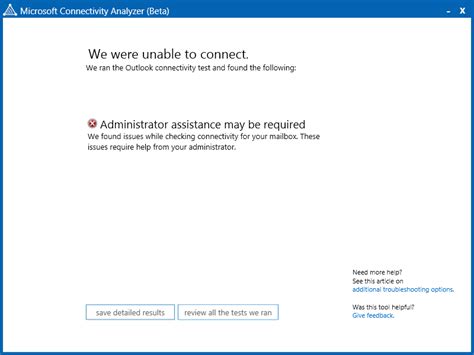 Using The Microsoft Connectivity Analyzer Tool Dave Storks Imho