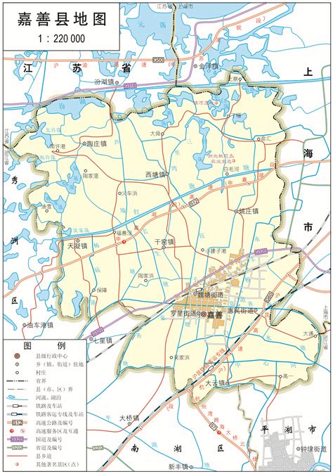嘉善县嘉兴市地图查询