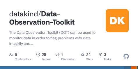 Github Datakind Data Observation Toolkit The Data Observation Toolkit Dot Can Be Used To