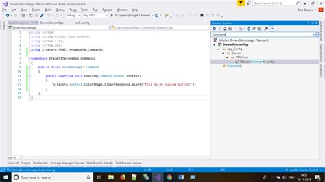 Add Custom Button In Sitecore Ribbon Using Commands Creowntech