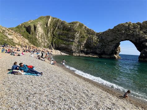 Durdle Door Dorset Driving Break On Route To Devon And Cornwall