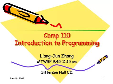 PPT Comp 110 Introduction To Programming PowerPoint Presentation