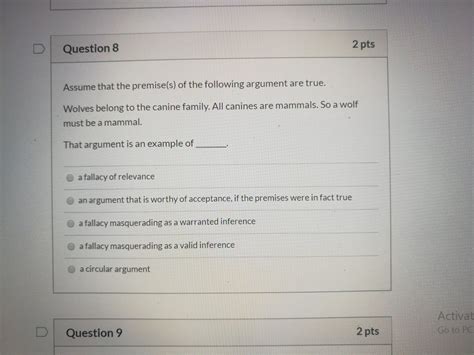 solved question 7 2 pts consider this argument about the