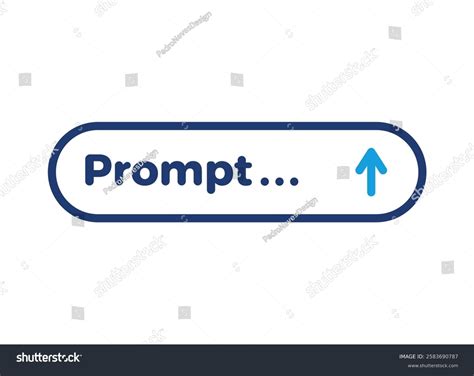 Ai Prompt Input Icon Chatbot Command Stock Vector Royalty Free 2583690787 Shutterstock