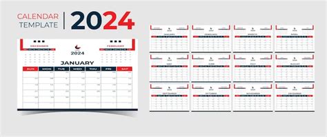Календарь 2024 неделя начинается в воскресенье шаблон корпоративного планировщика дизайна