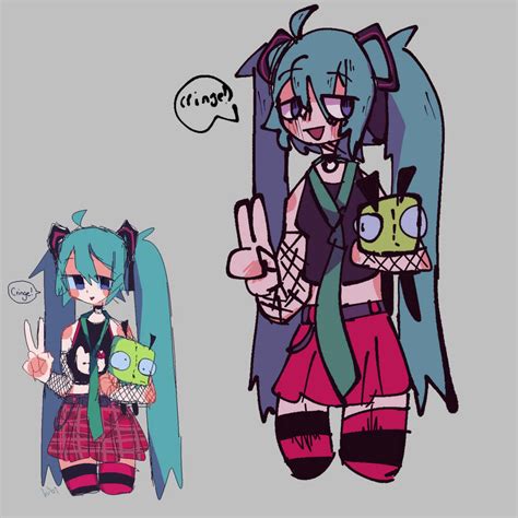 Hatsune Miku And Gir Vocaloid And More Danbooru