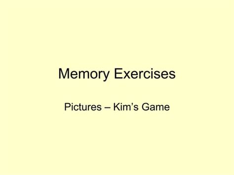 Missing Object Memory Game 4 5 Ppt