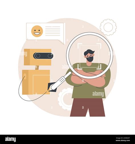 Affective Computing Abstract Concept Vector Illustration Recognize User Emotional State Human