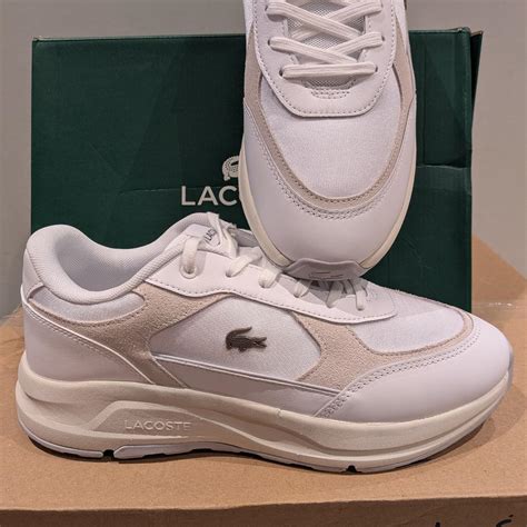 Lacoste White Run Set Trainers Size 9 Brand New Depop