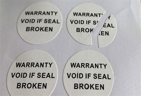 Custom Destructible Vinyl Label China Sticker Print