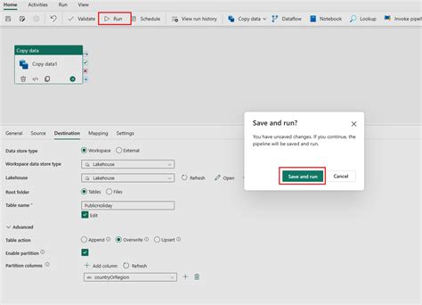 Load Data To Lakehouse Using Partition Microsoft Fabric Microsoft Learn