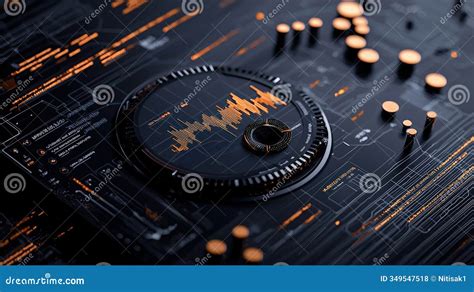 Data Visualization With Graphs And Charts Stock Illustration