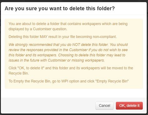 Deleting And Restoring A Folder Or Document MyWorkpapers