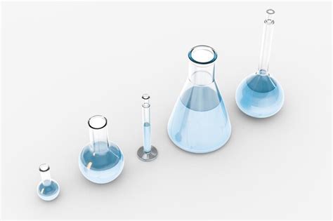 Premium Photo 3d Rendering Test Tube And Beaker In The Lab