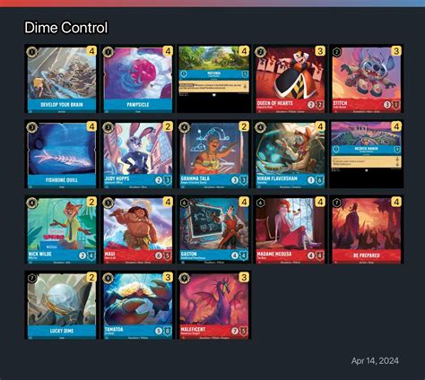 dime control lorcana deck lorcana gg