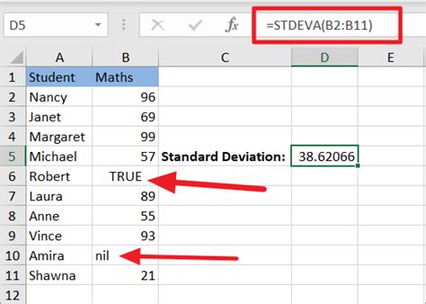 How To Calculate Standard Deviation In Excel