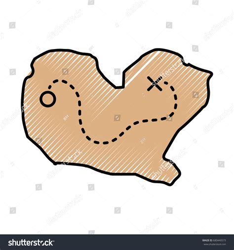 Treasure Map Game Icon Stock Vector Royalty Free Shutterstock