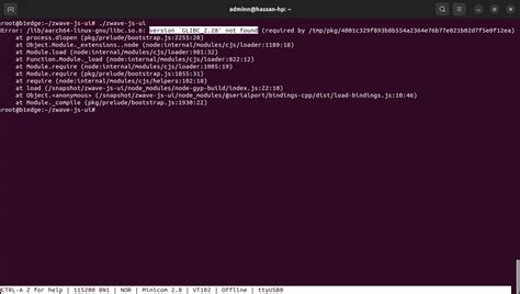 Error Lib Aarch Linux Gnu Libc So Version GLIBC Not Found Issue Zwave Js