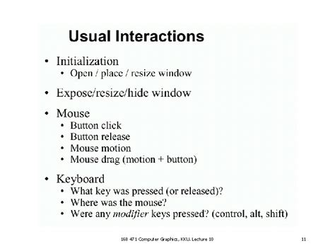 Introduction To Open Gl 168 471 Computer Graphics