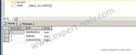 Retourner Des Variables Avec Une Procédure Sql Server T Sql