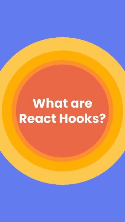 🪝 What Are React Hooks React Explained Shorts Codingshorts