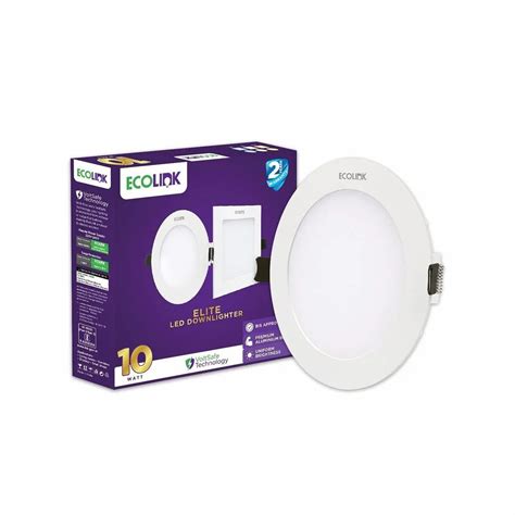 10w Ecolink Optima Round Led Downlight 4000k Warm White At Rs 355piece In Unnao