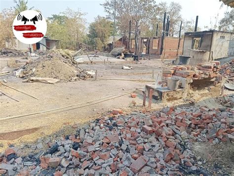ယင်းမာပင်တွင် ဒေသခံနေအိမ် ၆၀၀ ကျော်က်ို စစ်ကောင်စီတပ်တွေ ဆက်တိုက် မီးတင