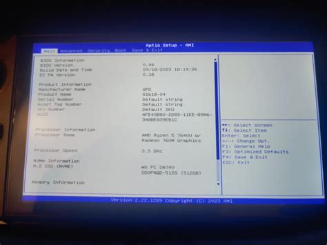 Stuck On Bios Aptio Setup Ami Screen Help Please R Gpdwin