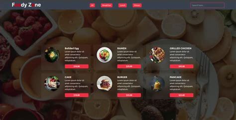 Building A Food Menu App Using React Muhammad Jareer Amiri Posted On