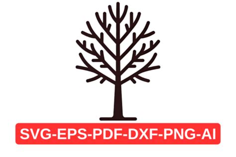 Leafless Tree Vector SVG Clipart Print Graphic By Artful Assetsy Creative Fabrica
