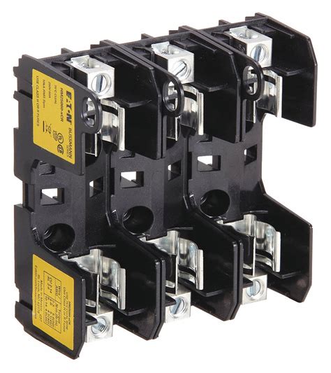 BUSSMANN Open Block Design 3 Pole Fuse Block 40LH12 HM25060 3CR Grainger
