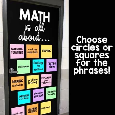 Math Bulletin Board Or Door Classroom Decor In 2024 High School Math Bulletin Boards Math